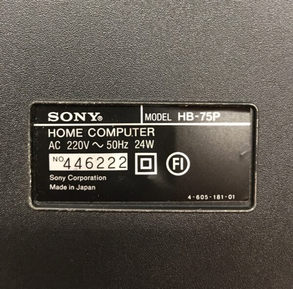 Sony Hit Bit Home Computer HB-75P - Purkukolmio Oy